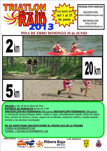 Triatlón Aragón : II Triatlón Ribera Baja Raid